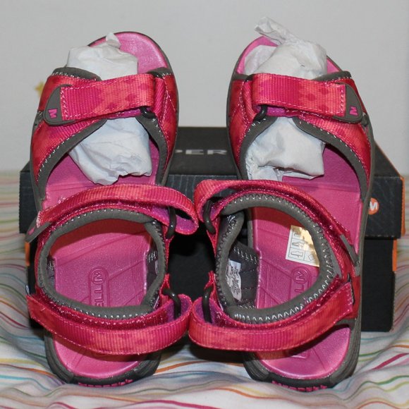 Merrell | Shoes | Merrell Surf 2 Strap Sandal Pink Girls Size 3 | Poshmark